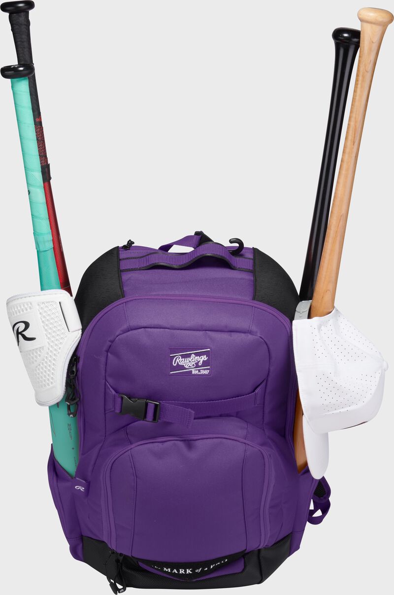 Rawlings Journey Players Backpack | Baseball Bat & Gear Bag | Rawlings