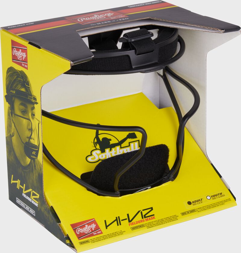 Rawlings Hi-Viz Fastpitch Softball Fielder's Mask | Rawlings
