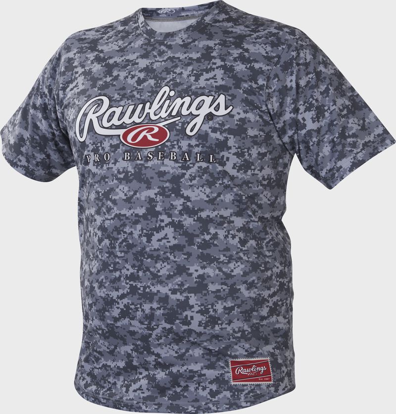 Rawlings Adult Short Sleeve Branded Camo Shirt | Rawlings